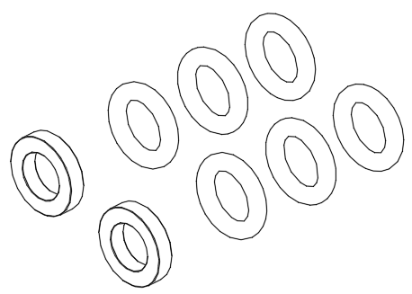 RS7 Main Rotor Head Damper Set- 80 degree | Helicopter Parts \ Parts ...