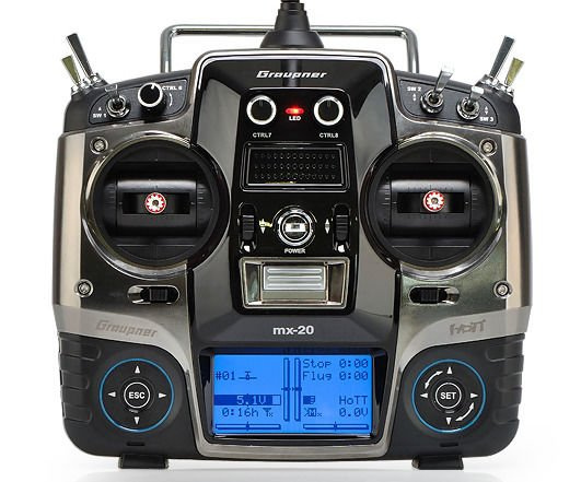 Transmitter Graupner MX-20 2.4GHz HoTT + receiver GR-16 | Electronics ...